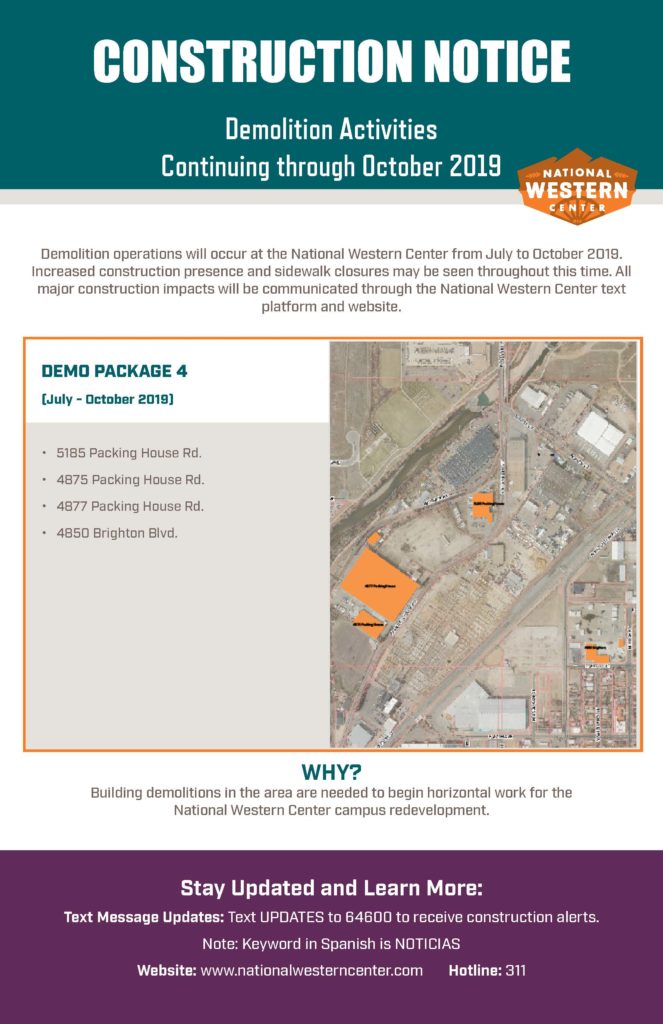 Update : Integrated Demolition Activities - National Western Center