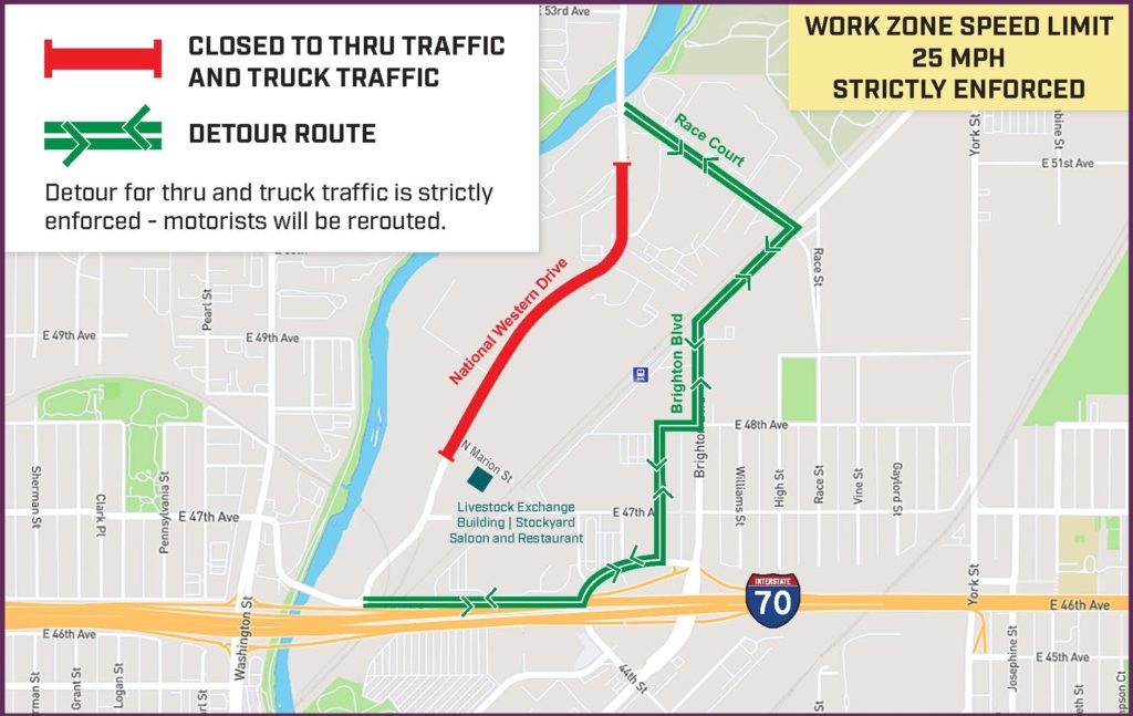 National Western Drive Closure - National Western Center