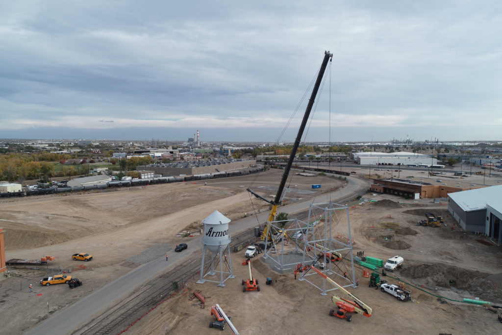 Historic water tower has a new home - National Western Center