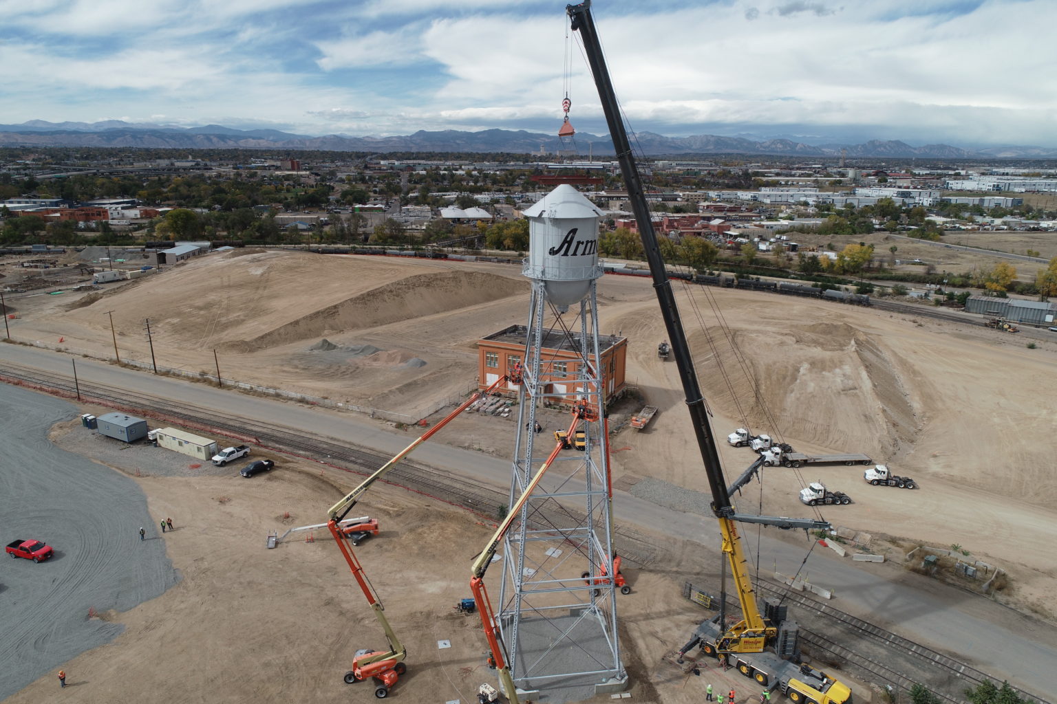 Historic water tower has a new home - National Western Center