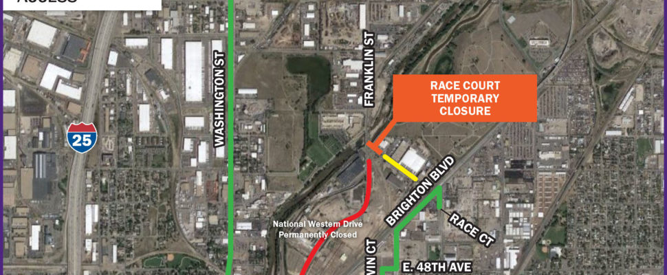 Closure Notice – Race Court - National Western Center